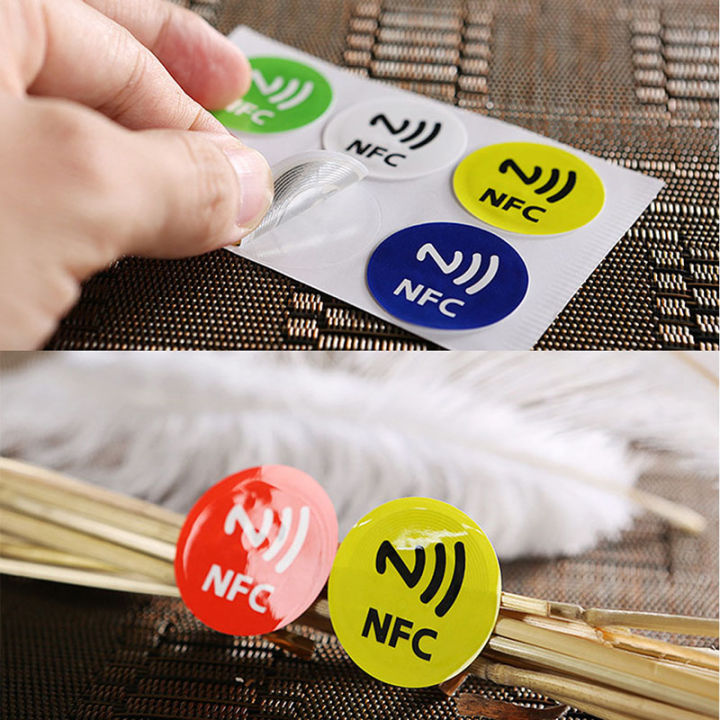 1pcs Waterproof PET Material NFC Stickers Smart Adhesive Ntag213 Tags ...