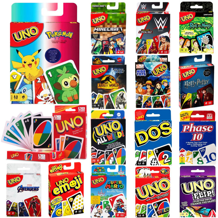 uno Board Games UNO Pokemon Cards Table uno Game Letters Classic Family ...
