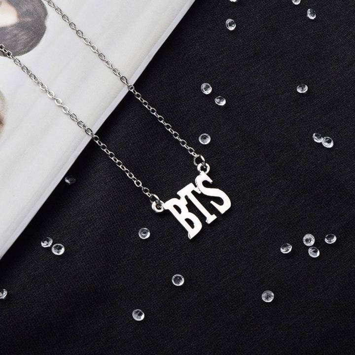 K-POP BTS Necklace Bangtan Boys Ring Pendant Rope Necklace Jewelry For ...