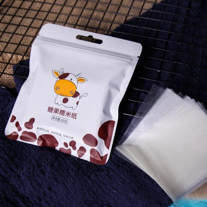 LALA 500 Sheets Nougat Wrapping Paper Edible Glutinous Rice Paper ...