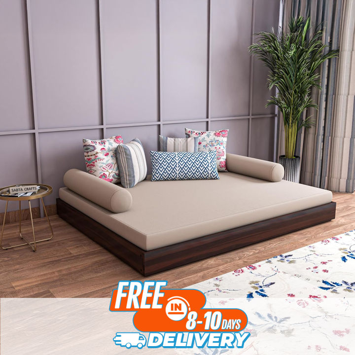 Nice Furniture Solid Acacia Engineered Wood Floor Beds | Space Saving ...
