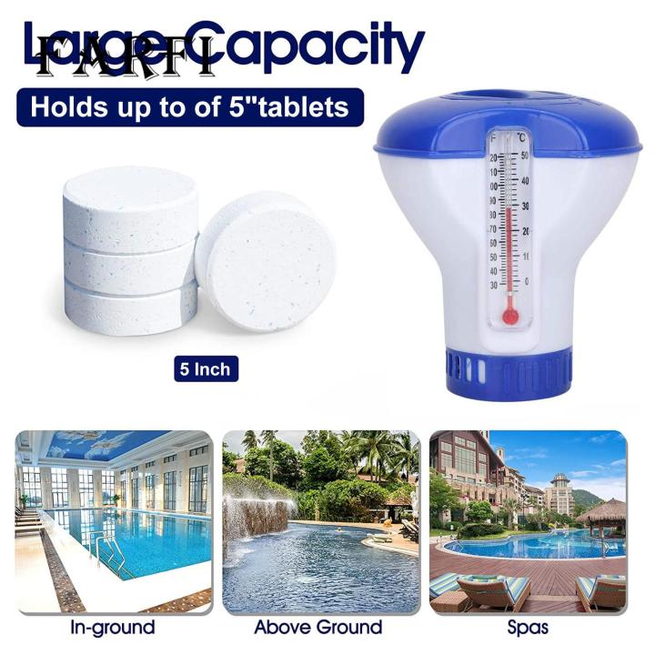 Tablet Applicator Pool Tablet Dispenser with Thermometer Efficient ...