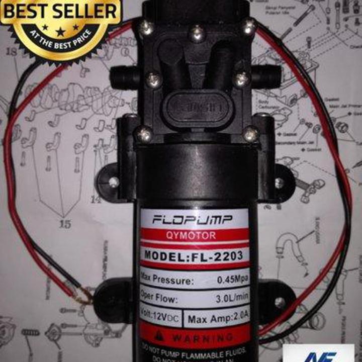 Water Pump DC 12 Volt to 24 Volt 100 Watt 80 psi High Pressure Water ...