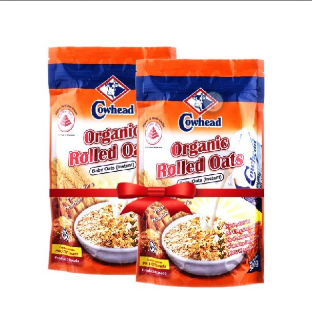 COMBO Cowhead Organic Rolled Baby Oats (Instant) 2 Packets | Daraz.com.bd