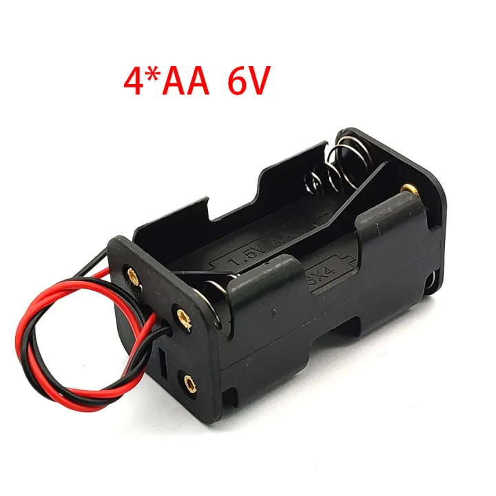 Double Layer AA 4 Tank Rechargeable Battery Holder 14500 Four Slot ...