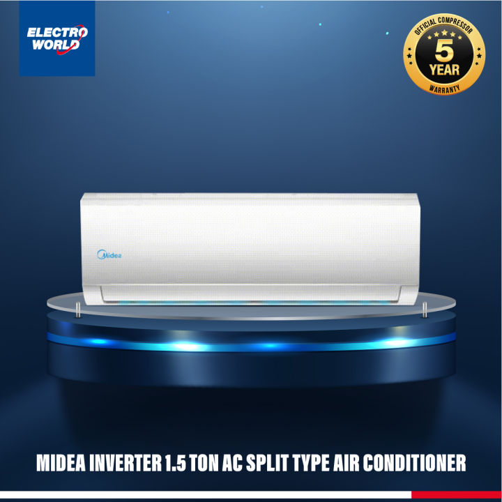 Midea Inverter 1.5 Ton Ac Split Type Air Conditioner 10 Year Compressor ...