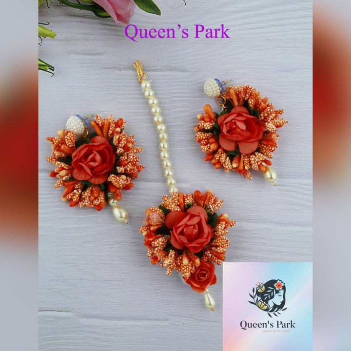 NON BRIDAL EARRING & TIKLI SET | Daraz.com.bd