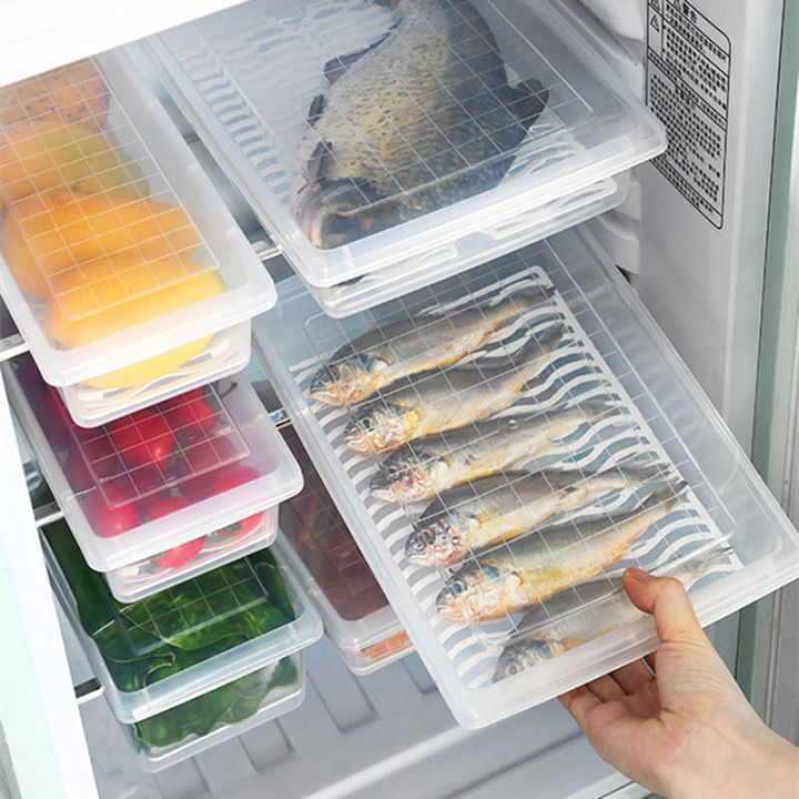 Refrigerator Fish Drip Box Kitchen Classification Storage Box Fridge ...