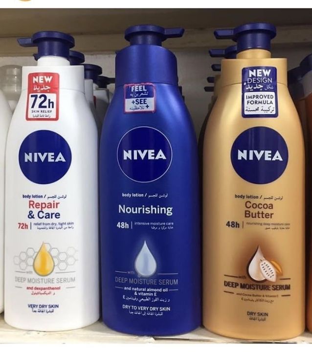 Nivea Repair & Care body lotion 400ML with Free liquid hand wash ...
