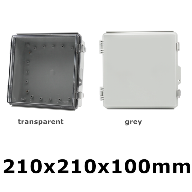 IP67 Waterproof Gray/Transparent Cover Enclosure Junction Box ABS ...