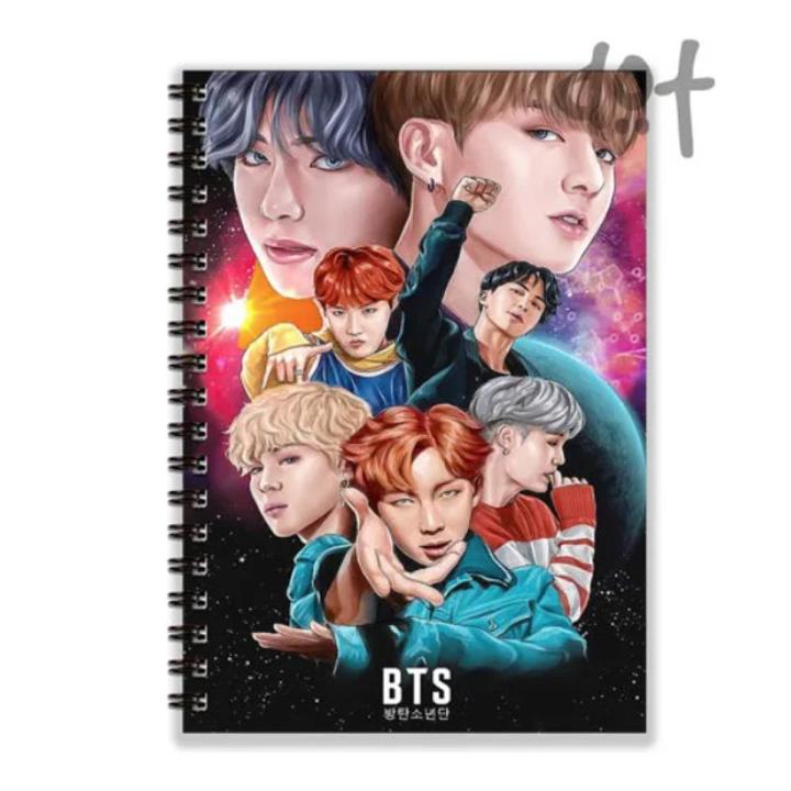 BTS Notebook HD Print Waterproof Double Spiral | Daraz.com.bd