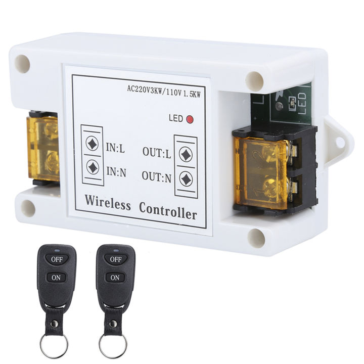 Wireless Remote Control Switch 220V High Power ThroughWall Controller ...