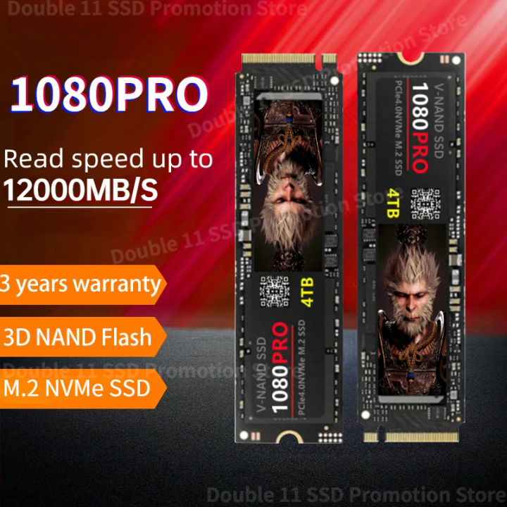 1080pro SSD 8tb NVMe M2 SSD 1TB 2TB 4TB M2 SSD PCIe 4.0x4 M.2 2280 Hard ...