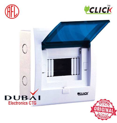 L4/6 Way Click Distribution Box Plastic Electrical DB Protection Board ...