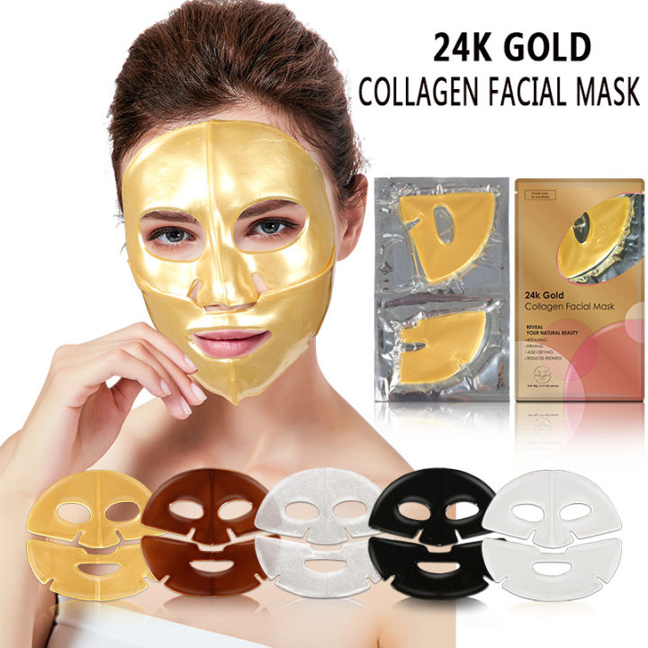 Mask processing, crystal gold mask, collagen mask, hydrogel, split face ...