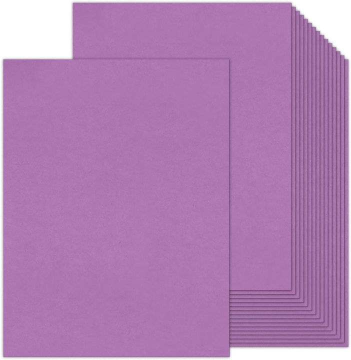Purple Cardstock 100 Sheets 80lb Cardstock Paper 8.5 x 11, Goefun ...