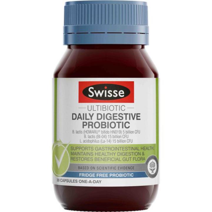Swisse Ultibiotic Daily Digestive Probiotic, 30 Capsules | Daraz.com.bd