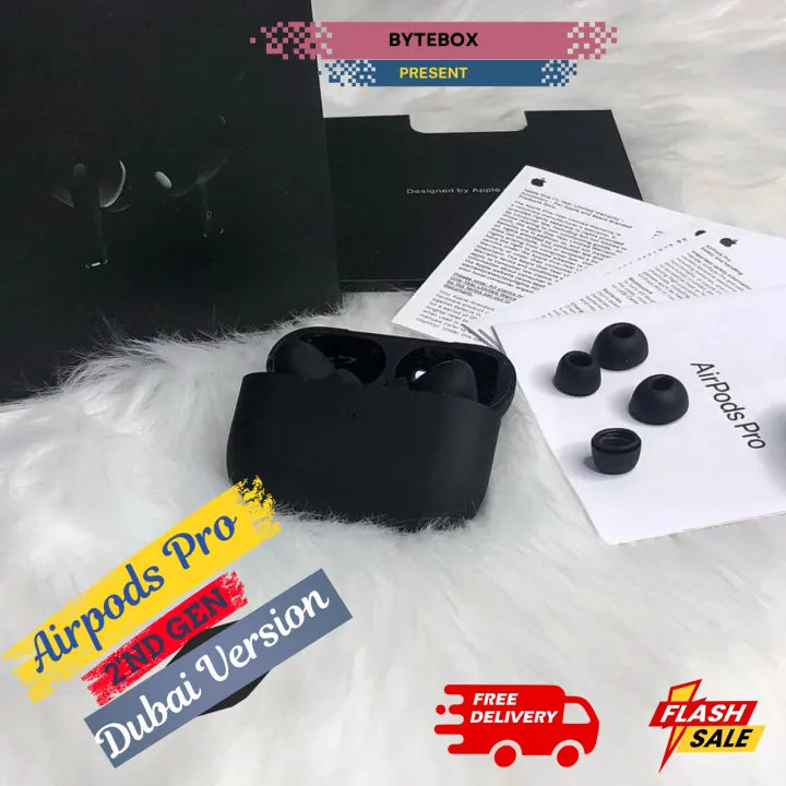AirPods Pro 2nd gen Made in Dubai Black Edition Replica wireless ...