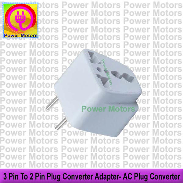 3 Pin To 2 Pin Plug Converter Adapter- AC Plug Converter | Daraz.com.bd