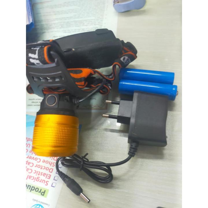 Dual Light Source Zoom Headlamp With Rechargeable Battery-Model-T6 ...