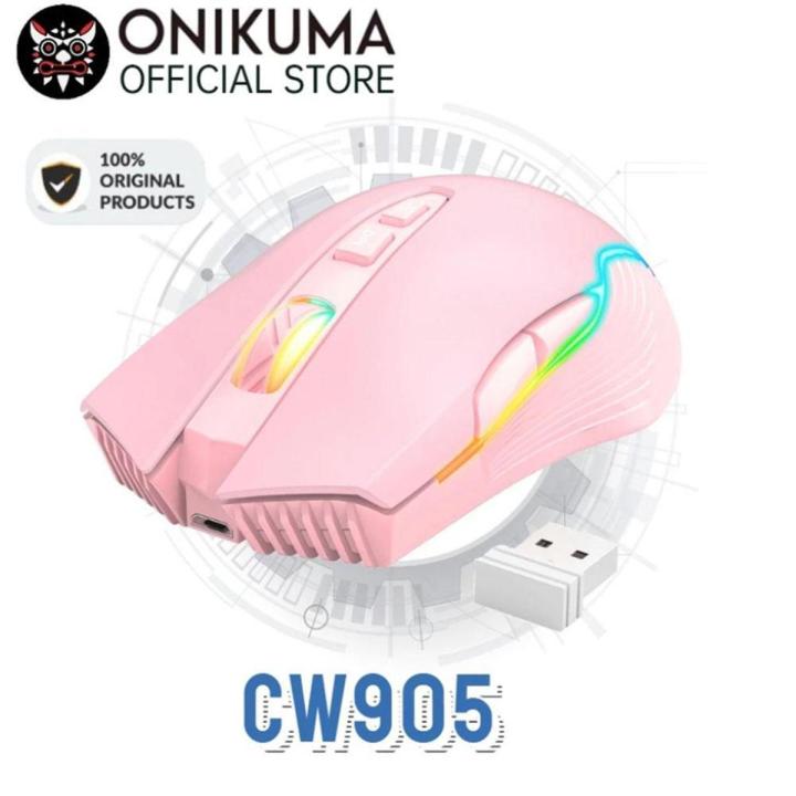 Onikuma Cw905 Rgb Backlit Wireless Gaming Mouse Rechargeable Computer ...