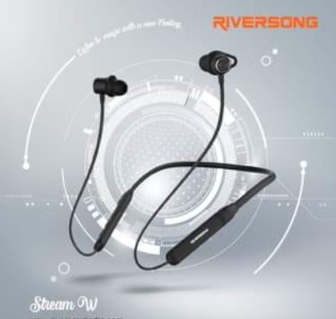 RIVERSONG Stream W Magnetic Waterproof ENC Wireless Neckband | Daraz.com.bd