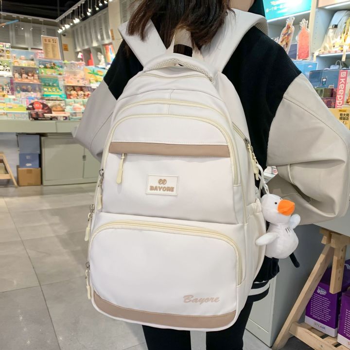 Korean version of ins college style campus versatile schoolbag female ...