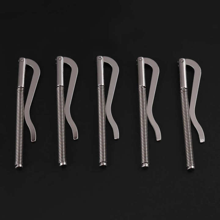 5 pieces wallet spring money clip bill clamp metal bifold for leather ...