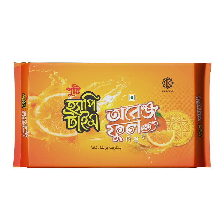 Pusti Happy Time OrangeFull Biscuit 180 gm | Daraz.com.bd