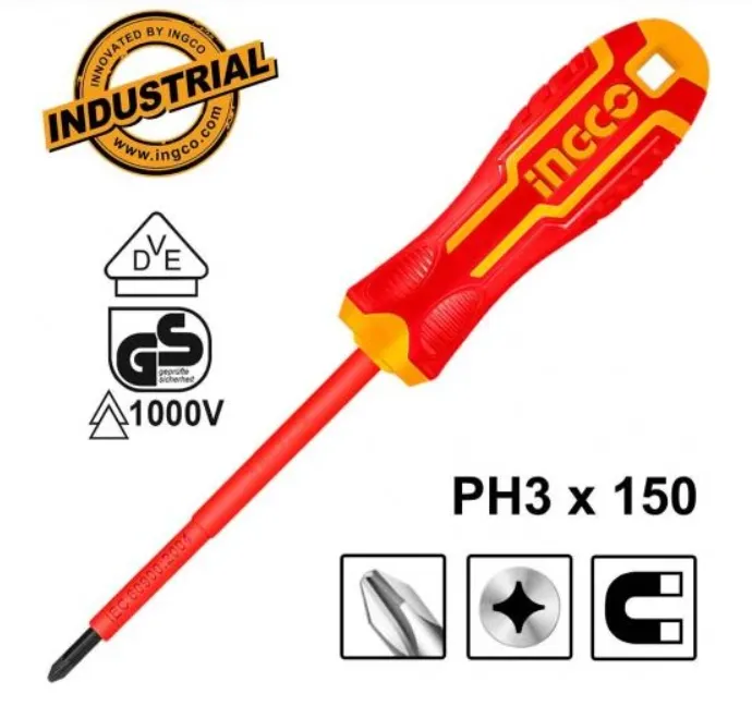 INSULATED SCREWDRIVER INGCO - 6" HISD81PH3150 | Daraz.com.bd