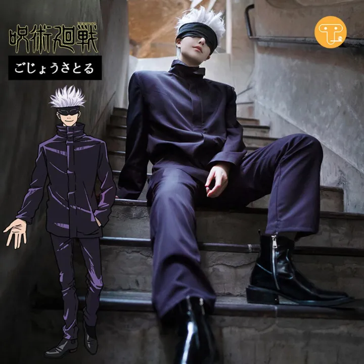 Suit Jujutsu kaisen gojo satoru Cosplay Costume Kawaii Shop BD Anime ...