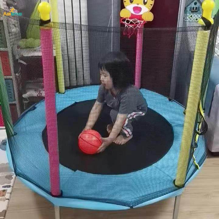 Trampoline Spring Cover with Holes for Pole Thick Edge Protection ...