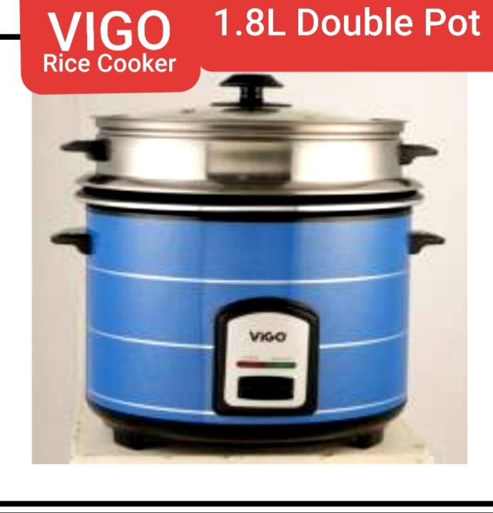 VIGO/VISION 1.8 LTR RICE COOKER (DOUBLE POT) | Daraz.com.bd