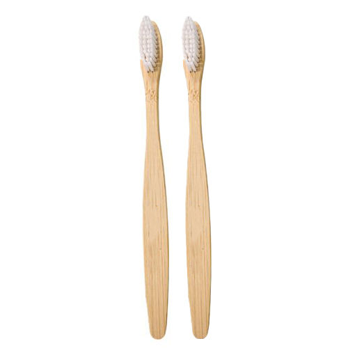 Pack of 2 Bamboo Toothbrush- 100% Natural And Environmental Eco ...