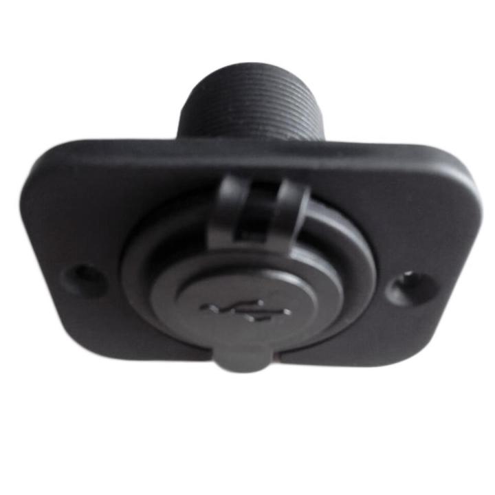 LALA 12V Dual USB Charger Power Socket Outlet Plug Panel Mount Boat ...