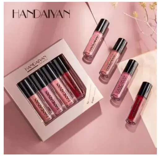 HANDAIYAN 4 colors waterproof matte liquid lipstick set-02 | Daraz.com.bd