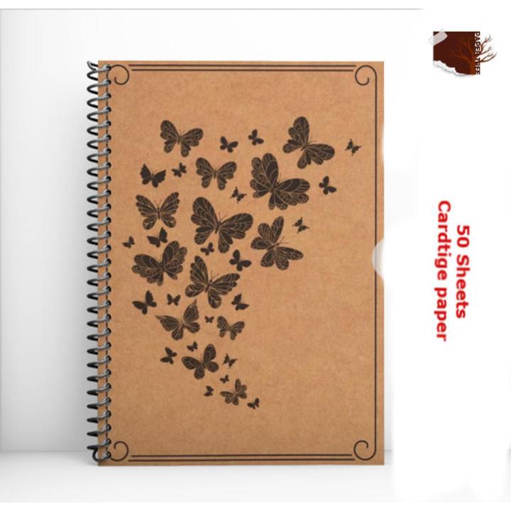 PAPERTREE Side Spiral Sketch Note Book Fountain Pen Friendly Hand Note ...