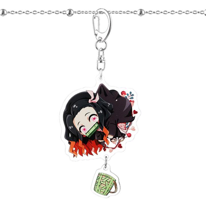 【3C VictoryEagle】Keyring Anime Design Decorative Acrylic Demon Slayer ...