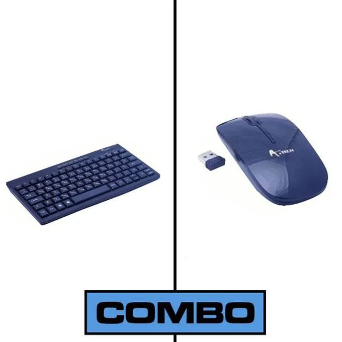Combo Of A Tech Wireless Keyboard + Mouse | Daraz.com.bd
