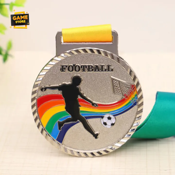 Factory Custom Football Medals and Trophies Gold Silver Bronze Athletic ...