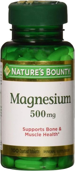 Nature's Bounty Magnesium 500 mg Tablets 100 counts | Daraz.com.bd