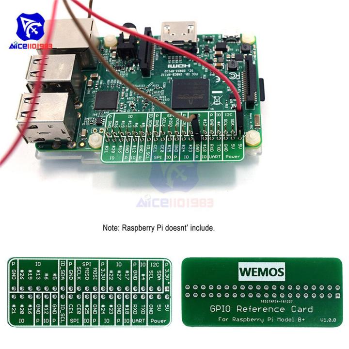 【Mary DAI Store】WeMos GPIO Reference Card Board Module V1.0.0 for Raspberry Pi B+/Pi 2/Pi ...