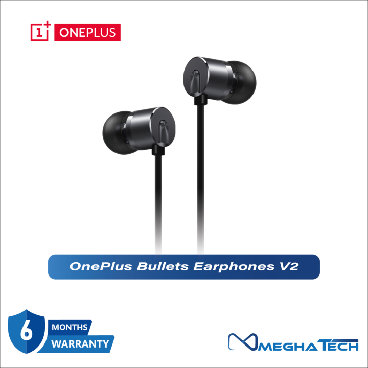 OnePlus Bullets V2 Earphone (Global Version) - Black | Daraz.com.bd