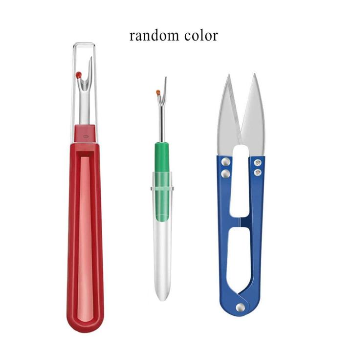 3pcs Thread Cutter Seam Ripper Stitch Sewing Accessories Kits Stainless ...