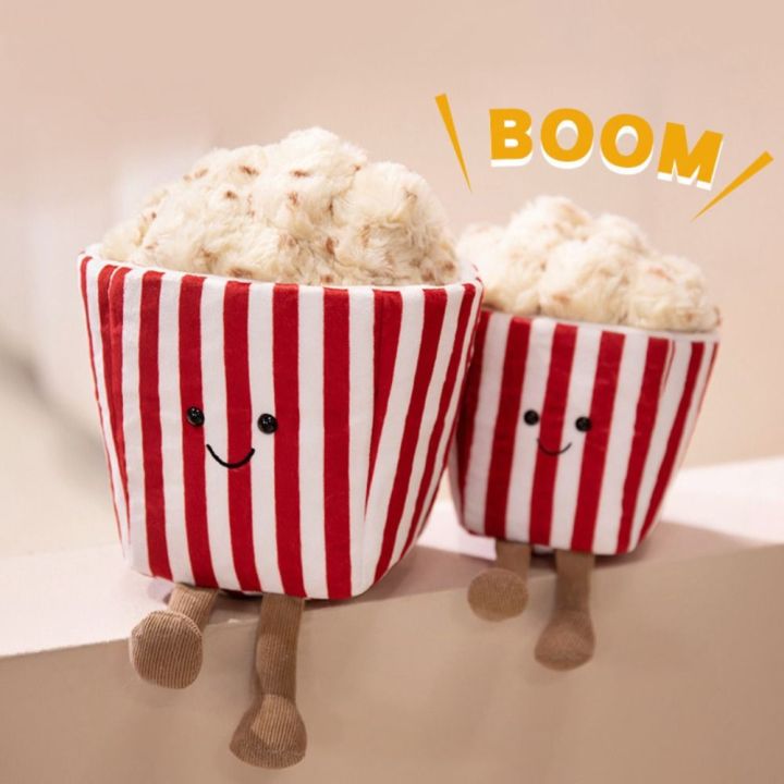 Cute PP Cotton Simulation Puffed Rice Plush Toys Soft Fluffy Popcorn ...