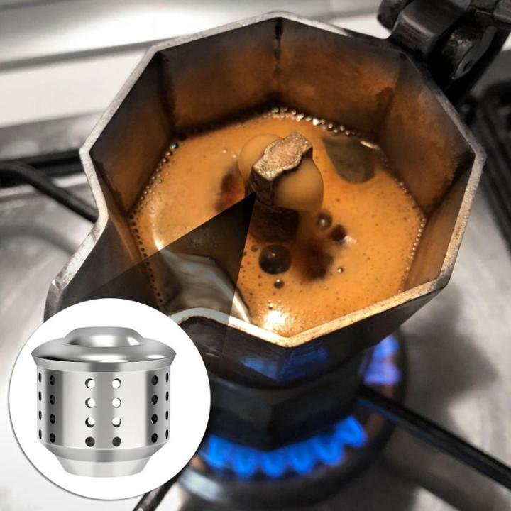 Moka Pot Stovetop Espresso Coffee Maker Accessories Anti-Splash Valve ...