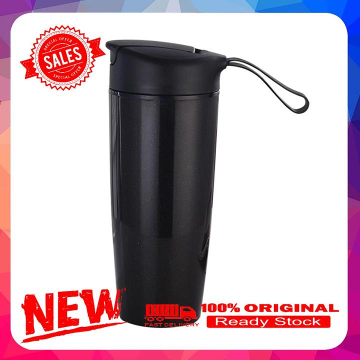 500ml Thermal Cup Rust-resistant Ceramics Liner Stainless Steel Portable Car Vacuum Flask for ...