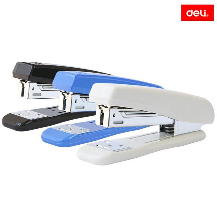 Deli E0306 Stapler - Blue/Black/White - 25 Sheets Capacity - 1pc | Daraz.com.bd