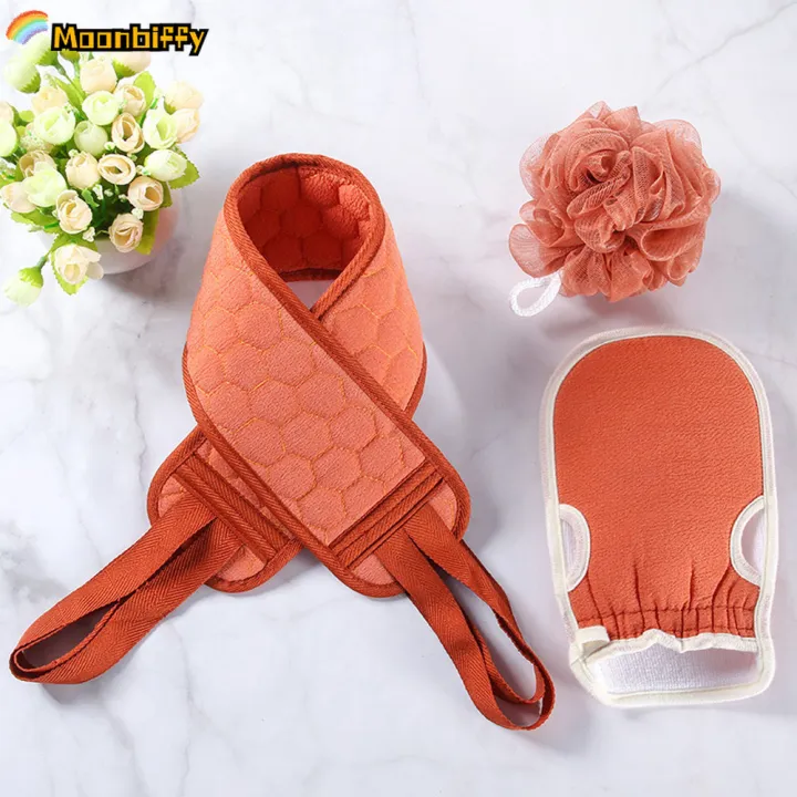 3pcs/set Body Cleaning Washcloth Bath Gloves Brush Home Bath Shower ...