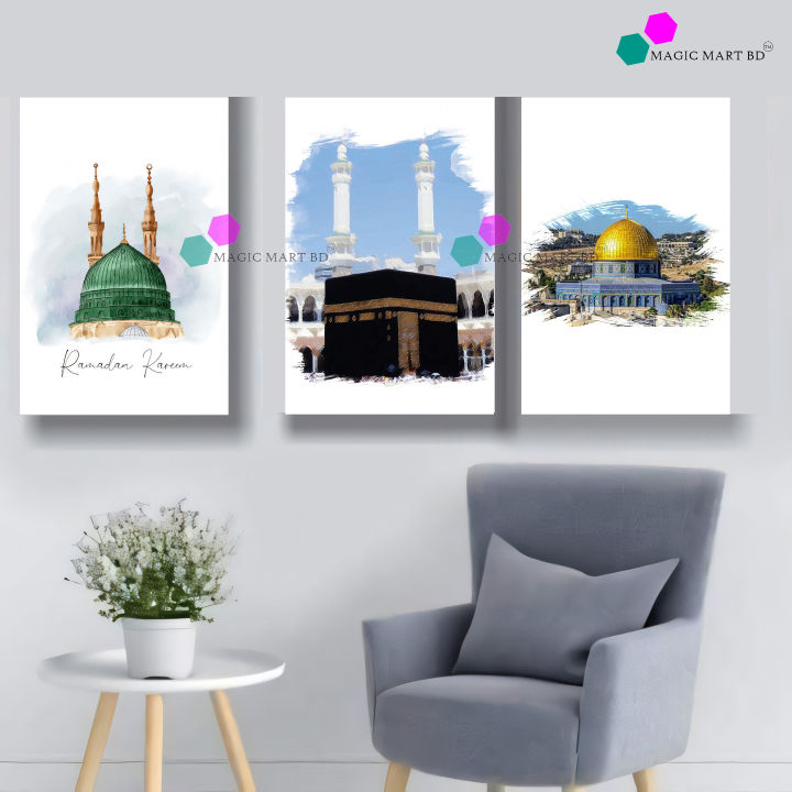 Pvc board Wall Poster 3 pcs Home Decoration with 3 mm Board Most Unique ...